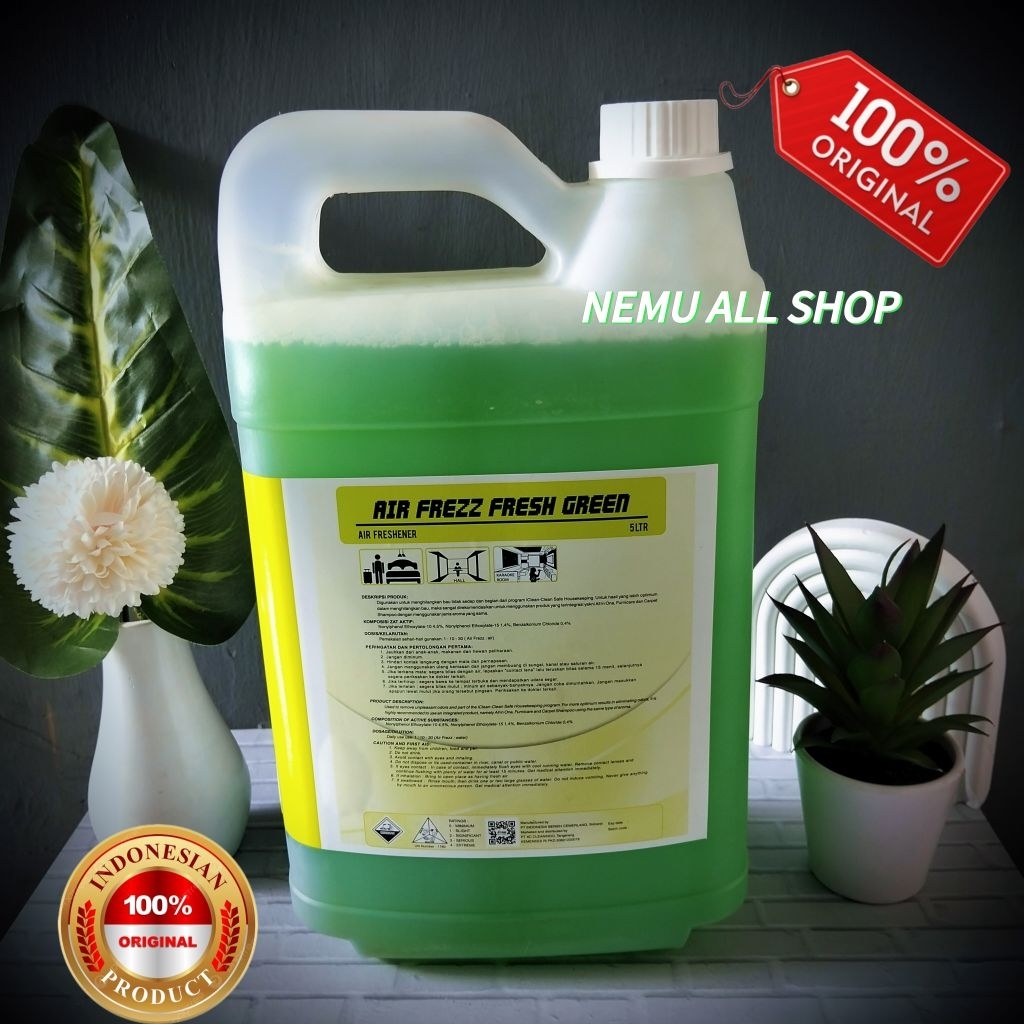 Jual AIR FREZZ 5 Liter iClean Fresh Green (Cairan penghilang bau tidak ...