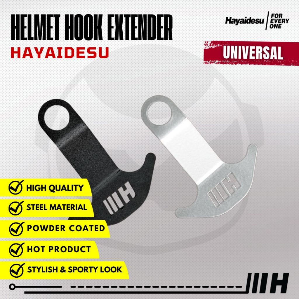 Jual Helmet Hook Extender Hayaidesu Gantungan Pengait Helm Jok Motor ...