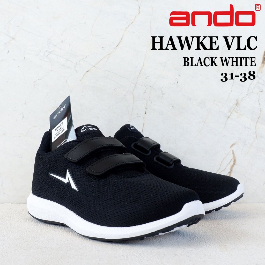 Jual Sepatu Sekolah ANDO - size 31-38 - HAWKE V / ASHER V / SIP 21 ...