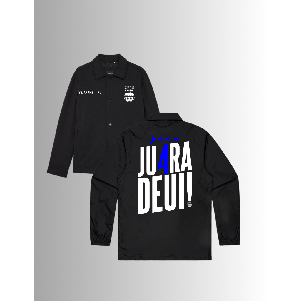 Jual JACKET WINDBRAKER BACK TO BACK JACKET COACH PERSIB JUARA DEUI ...