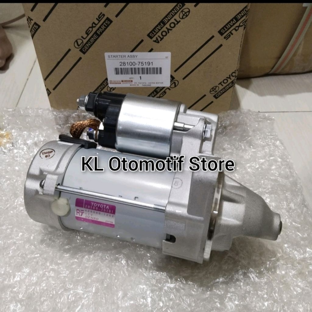 Jual Starter Assy Dinamo Starter Toyota Fortuner Bensin 2TR 28100-75191 ...