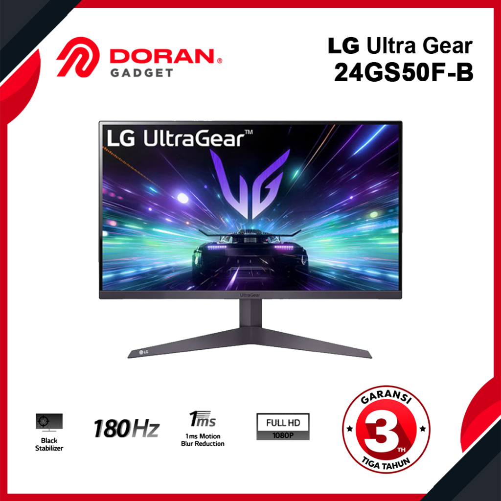 Jual LG UltraGear 24GS50F-B 23.8" FHD VA Gaming Monitor 5ms 180Hz ...