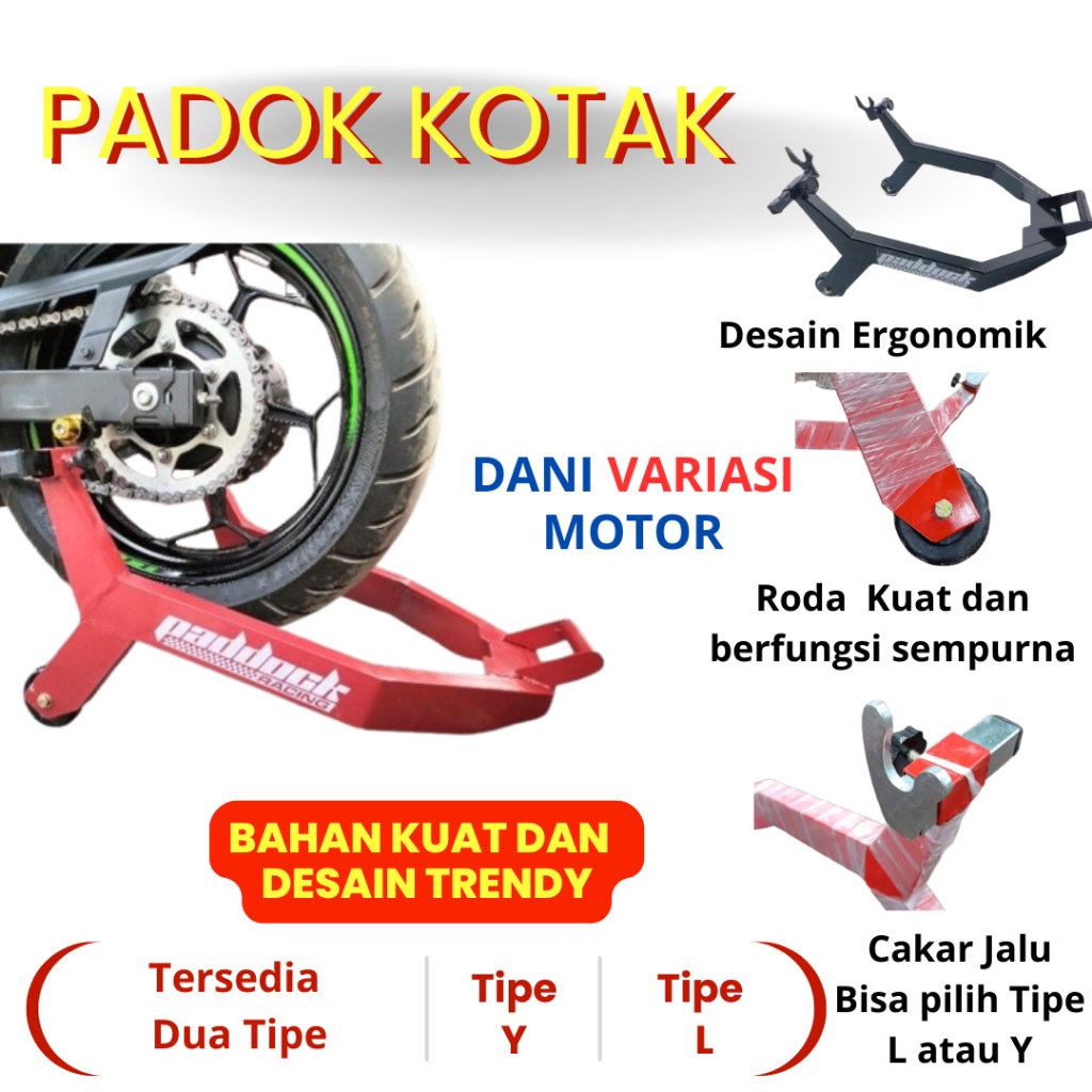 Jual PADDOCK MOTOR KOTAK NINJA 250 FI VIXION R15V3 MEGAPRO TIGER CB150R ...
