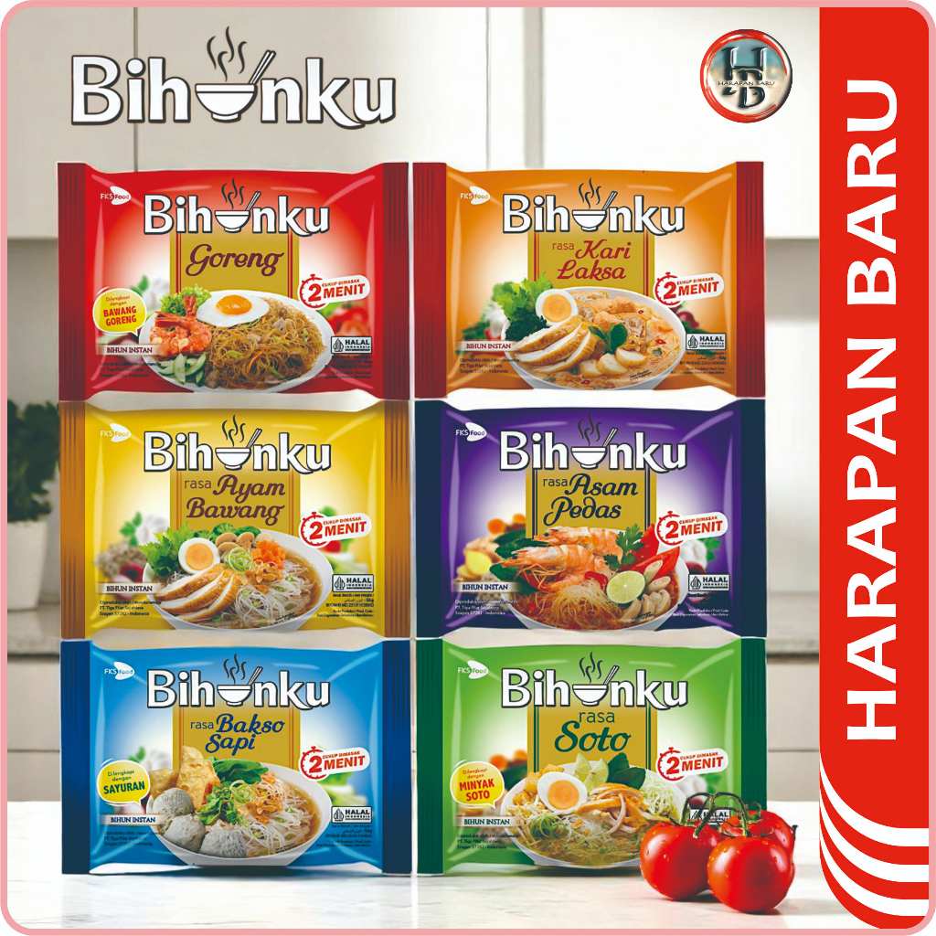 Jual BIHUNKU Mie Instan Aneka Rasa - Kari Laksa Goreng Soto Ayam Bawang ...