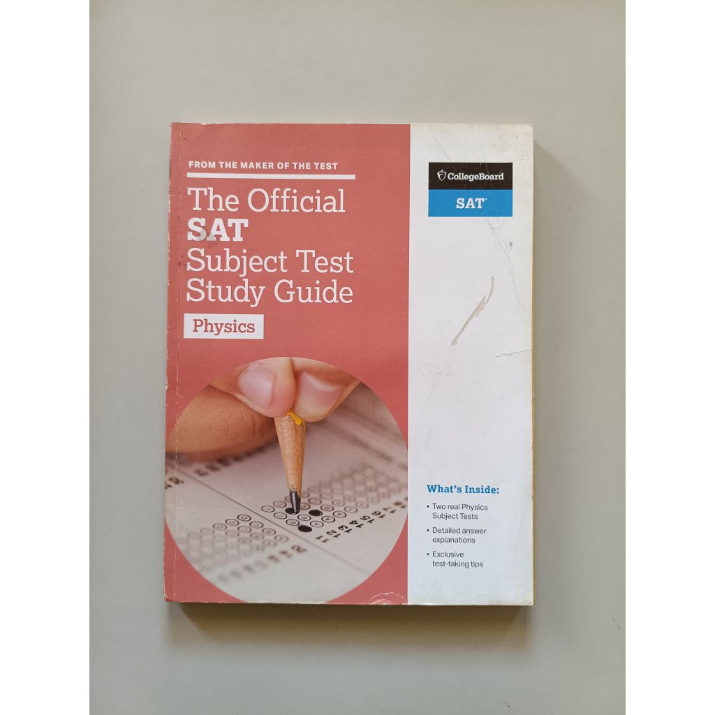 Jual THE OFFICIAL SAT SUBJECT TEST STUDY GUIDE PHYSICS ORIGINAL ...