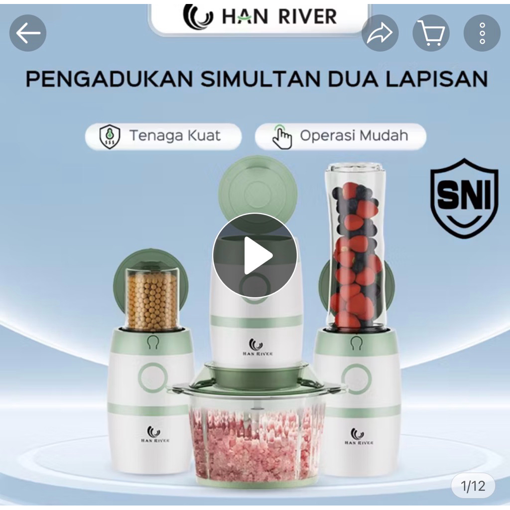 Jual blender chopper han river lengkap | Shopee Indonesia