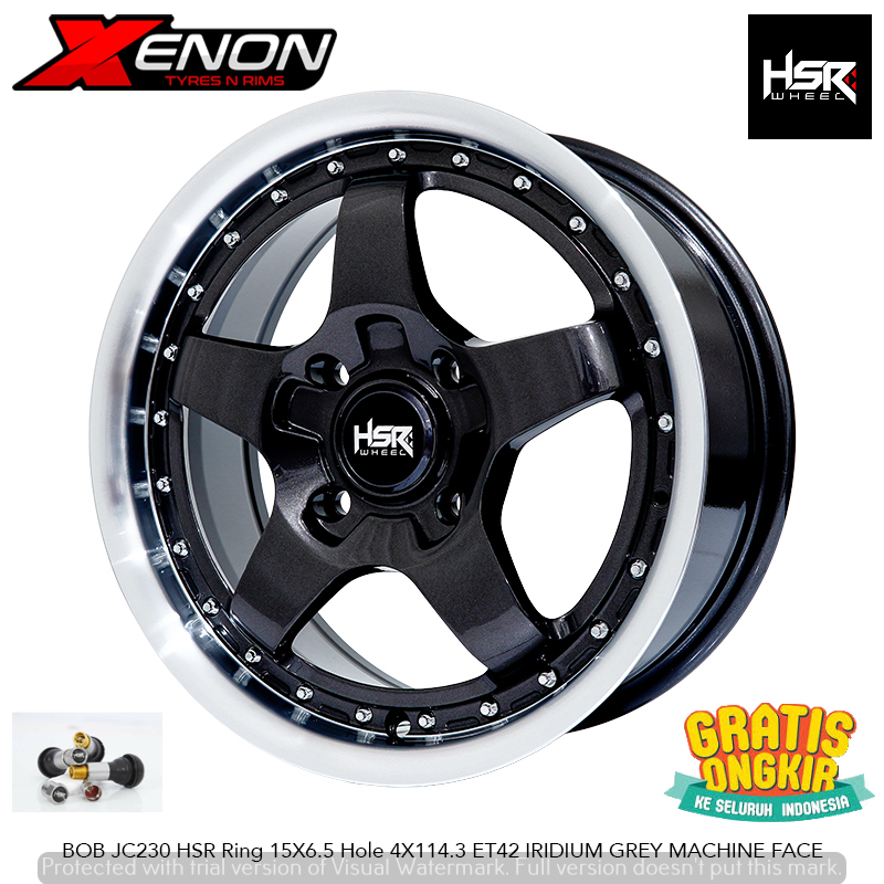 Jual Velg Mobil Two Tone R15 HSR BOB Pcd 4x114,3 Ring 15 Buat Avanza ...