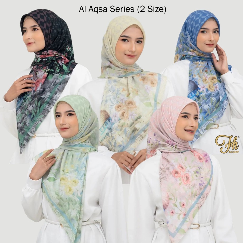 Jual FH Scarf Jilbab Palestine Series Motif Masjid Al-Aqsa | Shopee Indonesia