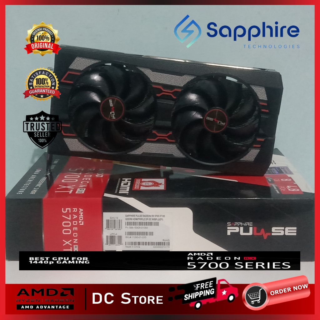 Jual VGA AMD Radeon RX 5700 XT 8GB GDDR6 Sapphire Nitro Pulse | Shopee ...