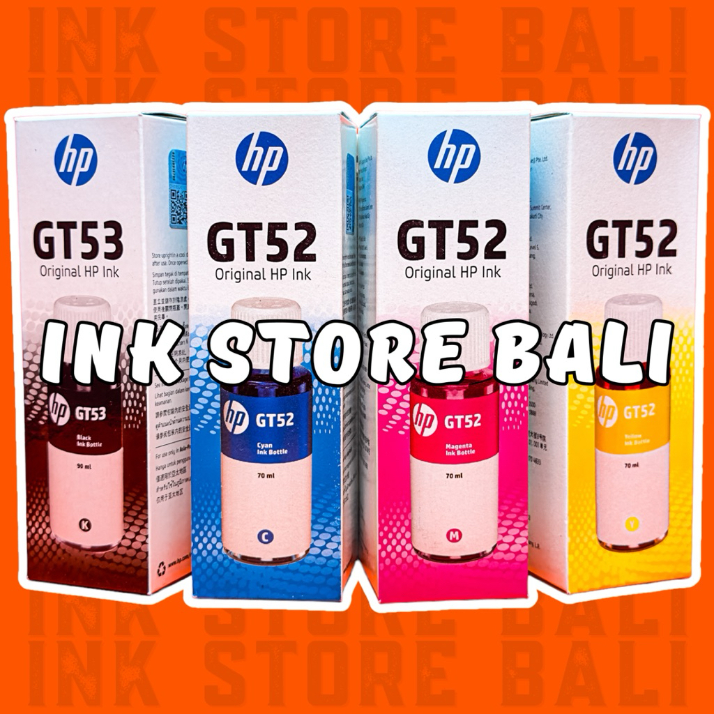 Jual TINTA HP GT53 & HP GT52 UNTUK PRINTER HP DESKJET SERIES GT 5800 ...
