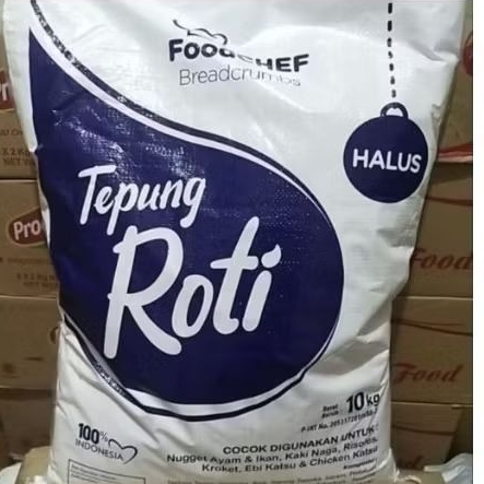 Jual bread crumb Food Chef / tepung panir / tepung roti 1 ball 10kg ...