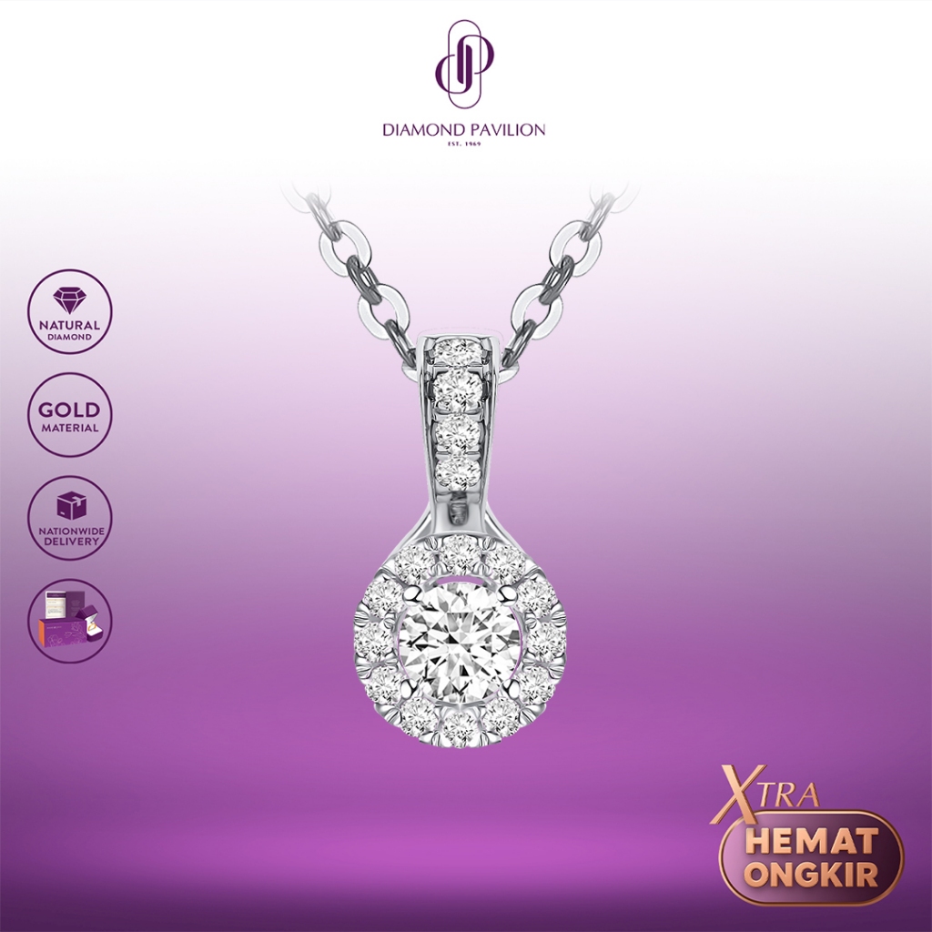 Jual Diamond Pavilion Liontin Emas Batu Berlian Mallory Pendant ...