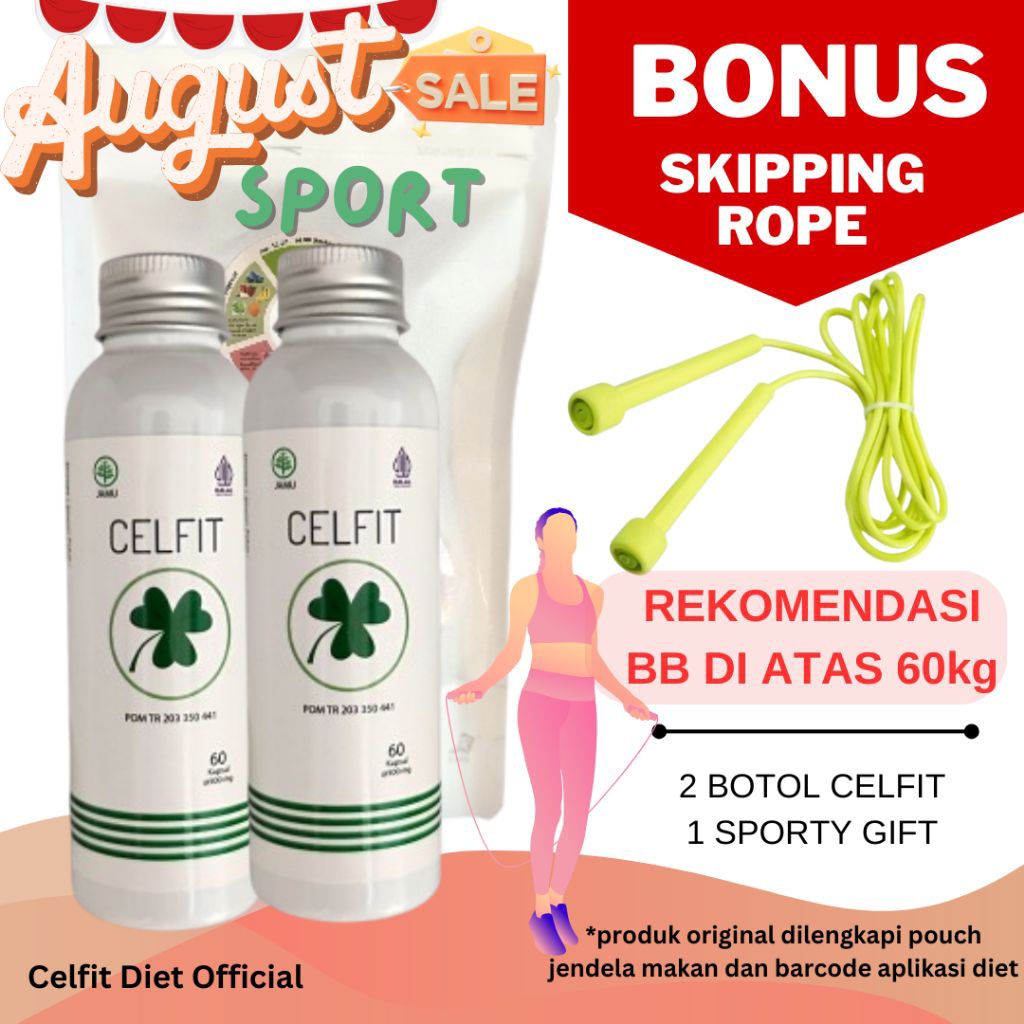 Jual CELFIT NATURAL DIET OFFICIAL (2 PCS) - AUGUST SPORT SALE | Kapsul ...