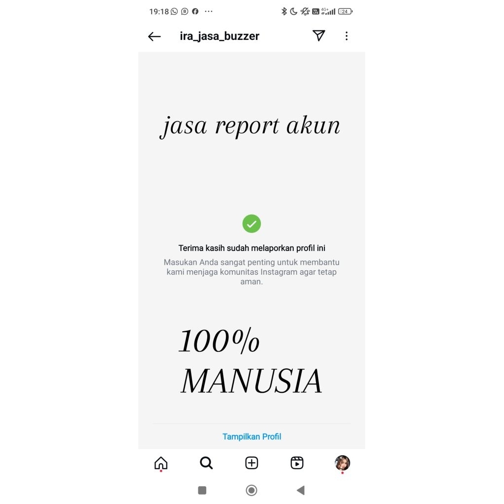 Jual jasa report akun atau post all sosme di kerjakan secara manual dan ...