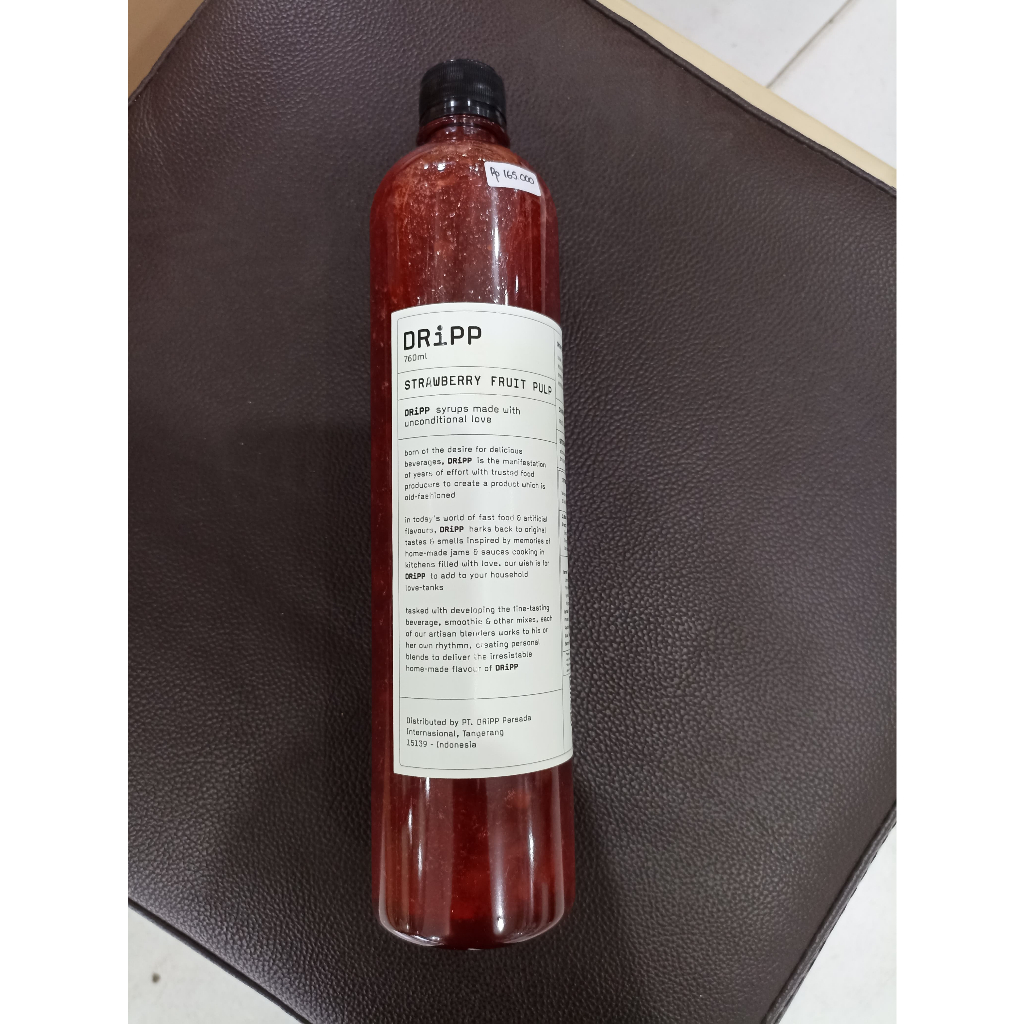 Jual DRIPP STRAWBERRY FRUIT PULP MINUMAN SIRUP PREMIIUM/SYRUP ...
