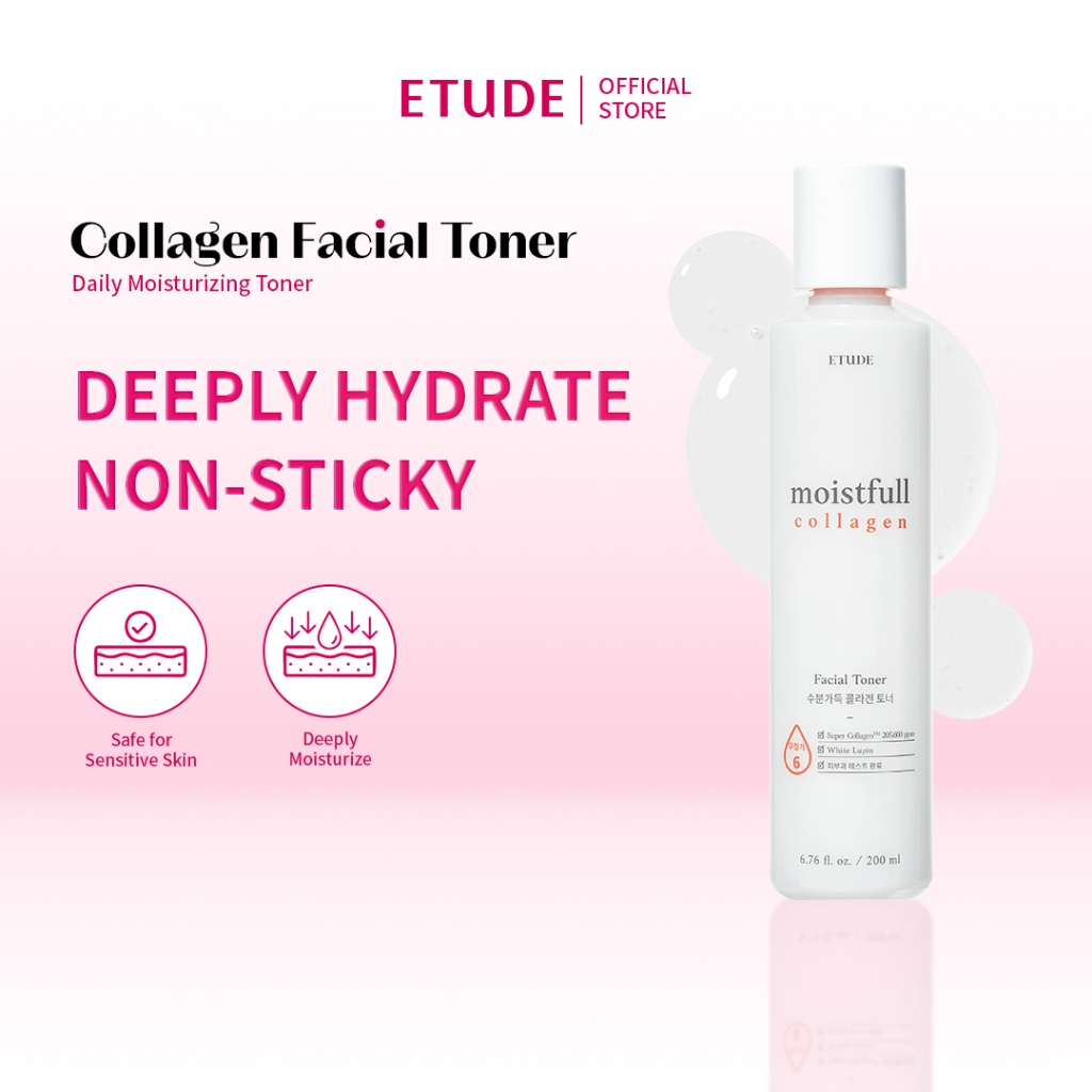Jual ETUDE Moistfull Facial Toner-Collagen 200ml Toner - Melembapkan ...
