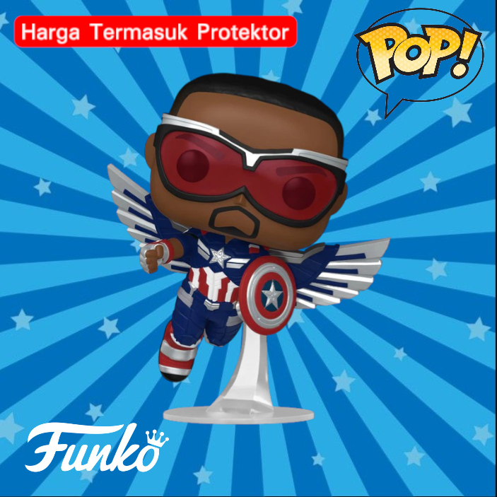 Jual Funko Pop! Sam Wilson Flying Captain America Brave New World ...