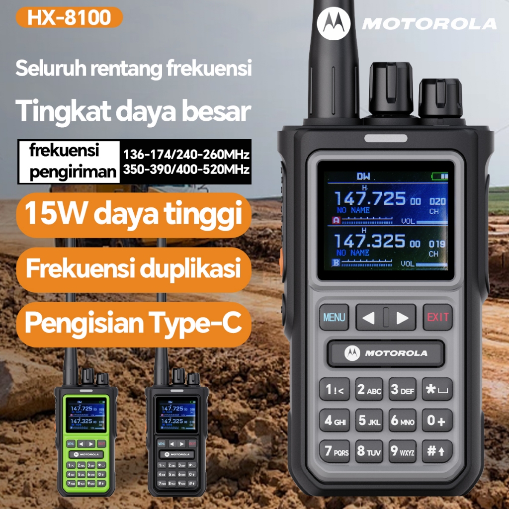 Jual HT Walkie Talkie Motorola HX-8100 Handy Talky 20KM jarak jauh Two ...