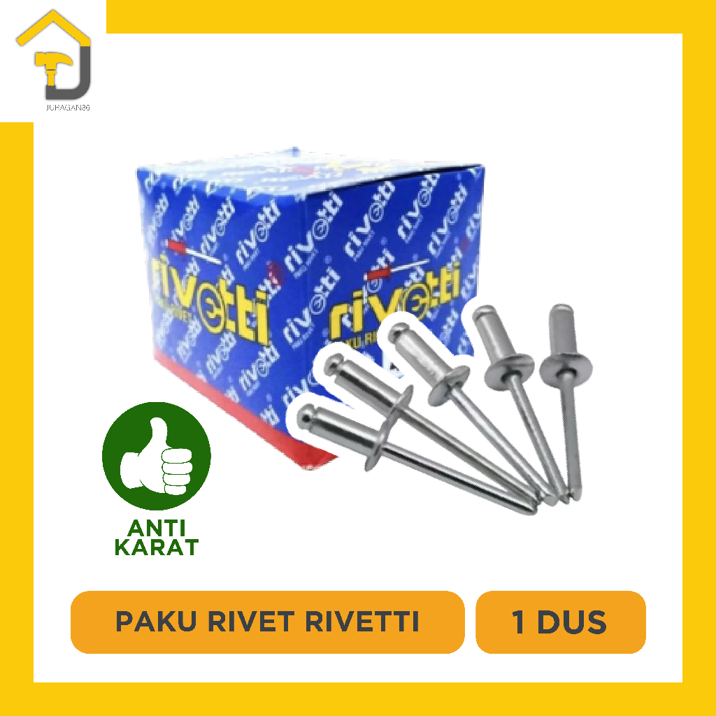 Jual Paku Rivet Rivetti ukuran 423 (1kotak isi 1000pcs) | Shopee Indonesia