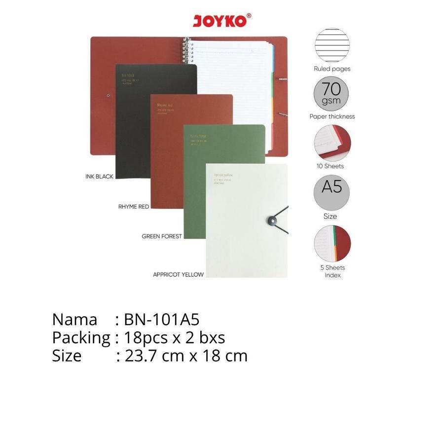 Jual Binder Note Joyko BN-101 - A5 | Shopee Indonesia