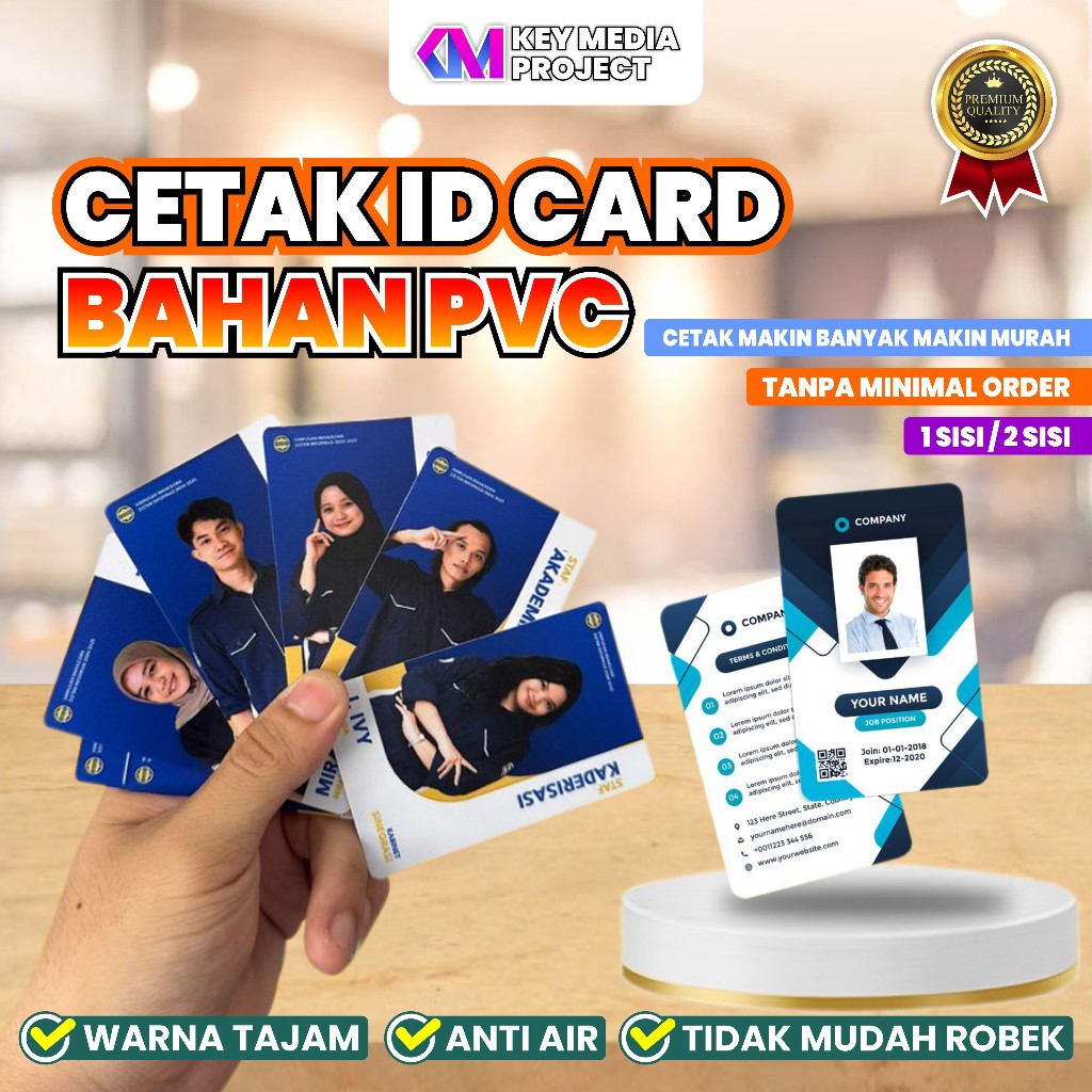 Jual Cetak ID Card PVC / Kartu Anggota / Kartu Pelajar / Kartu PVC / ID ...