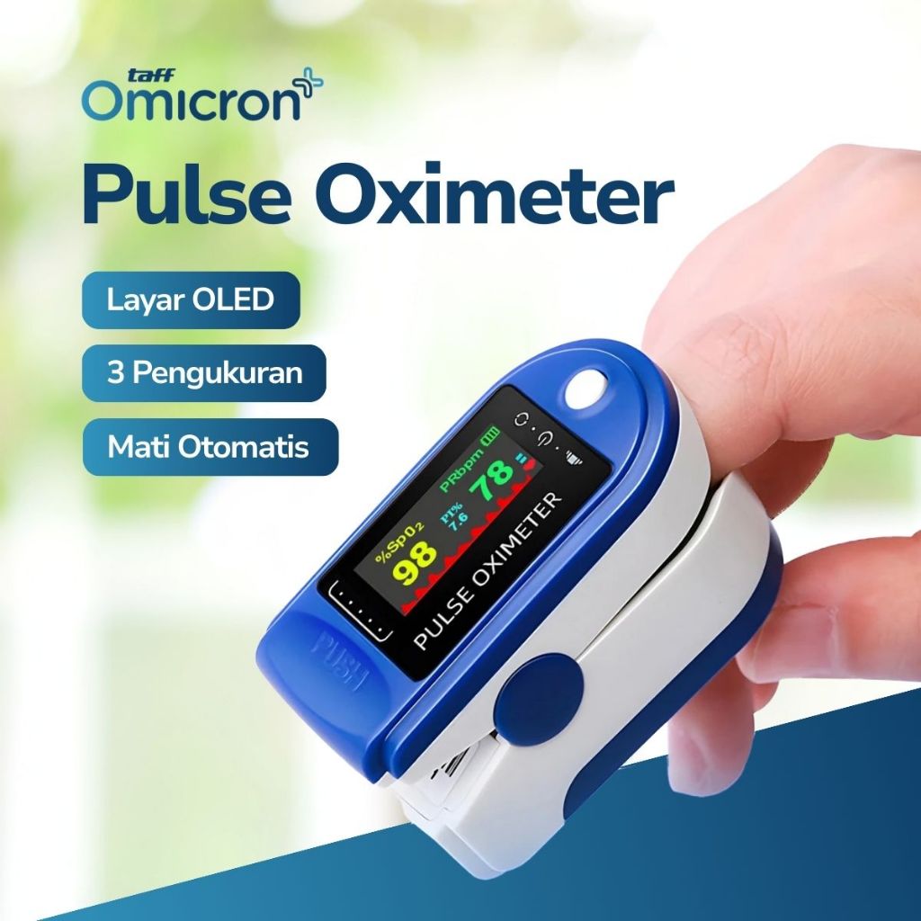 Jual TaffOmicron Fingertip Pulse Oximeter Alat Ukur Saturasi Oksigen ...