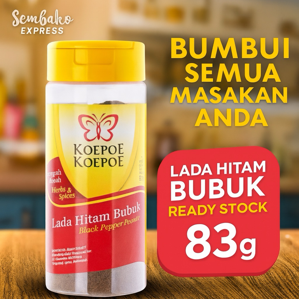 Jual Koepoe Koepoe Lada Hitam Bubuk 83g – Bumbu Dapur Serbaguna, Siap ...