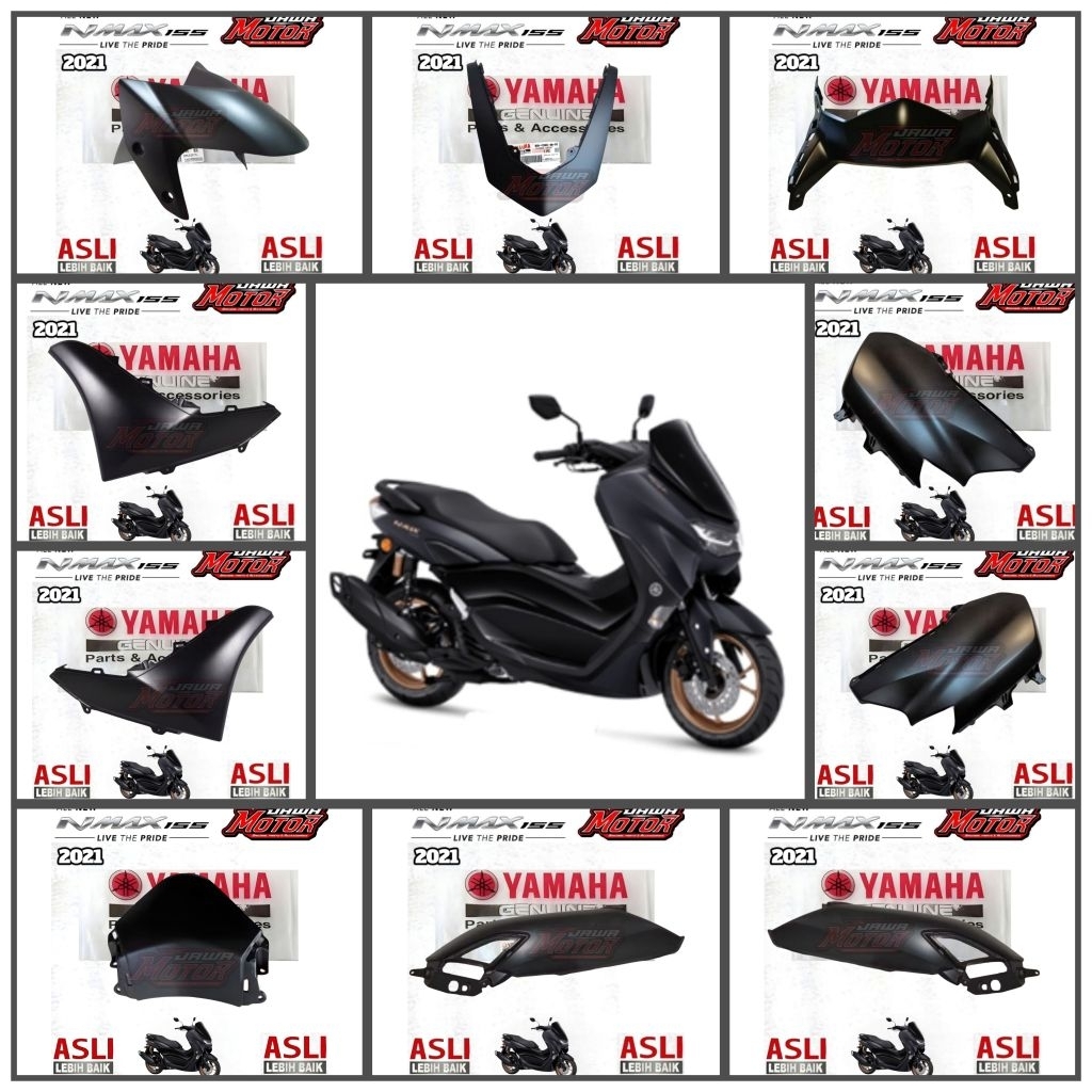 Jual COVER BODY HALUS SATUAN ALL NEW NMAX 155 HITAM HALUS KILAP 2021 ...