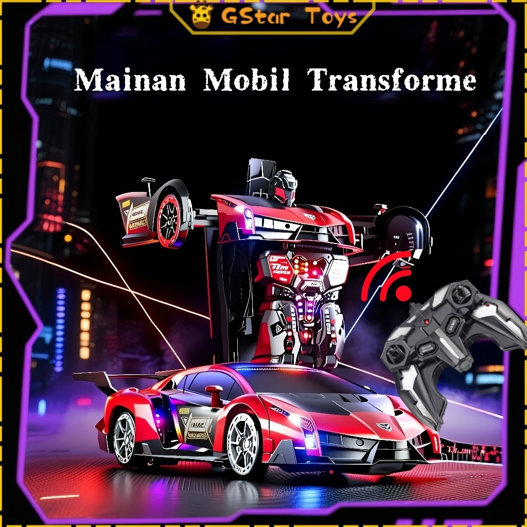 Jual Gstar Mainan Mobil Robot RC yang Bisa Transformasi, Ukuran Besar ...