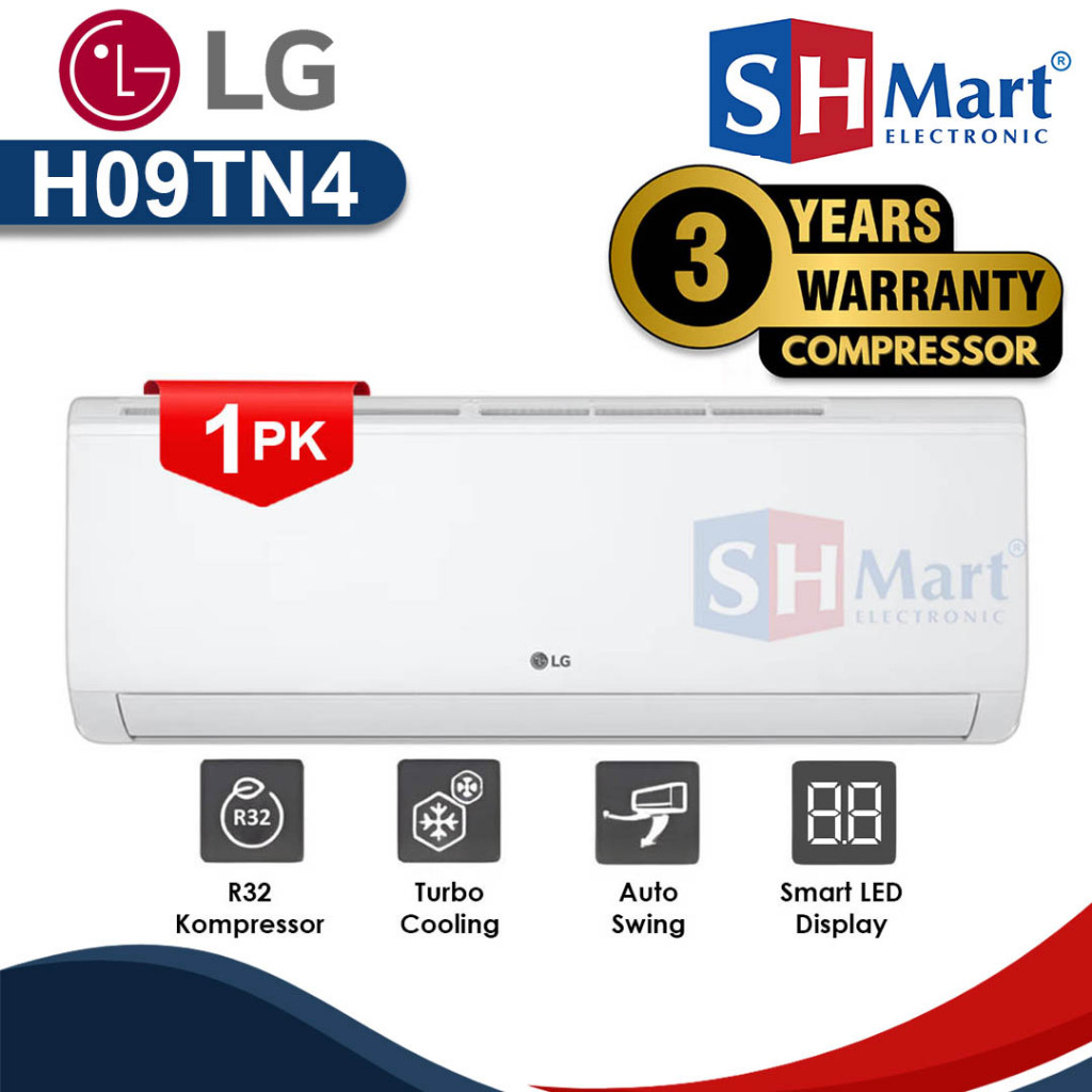 Jual Lg Ac 1 Pk Standard H09TN4 New Hercules R32 Turbo Cooling Garansi ...