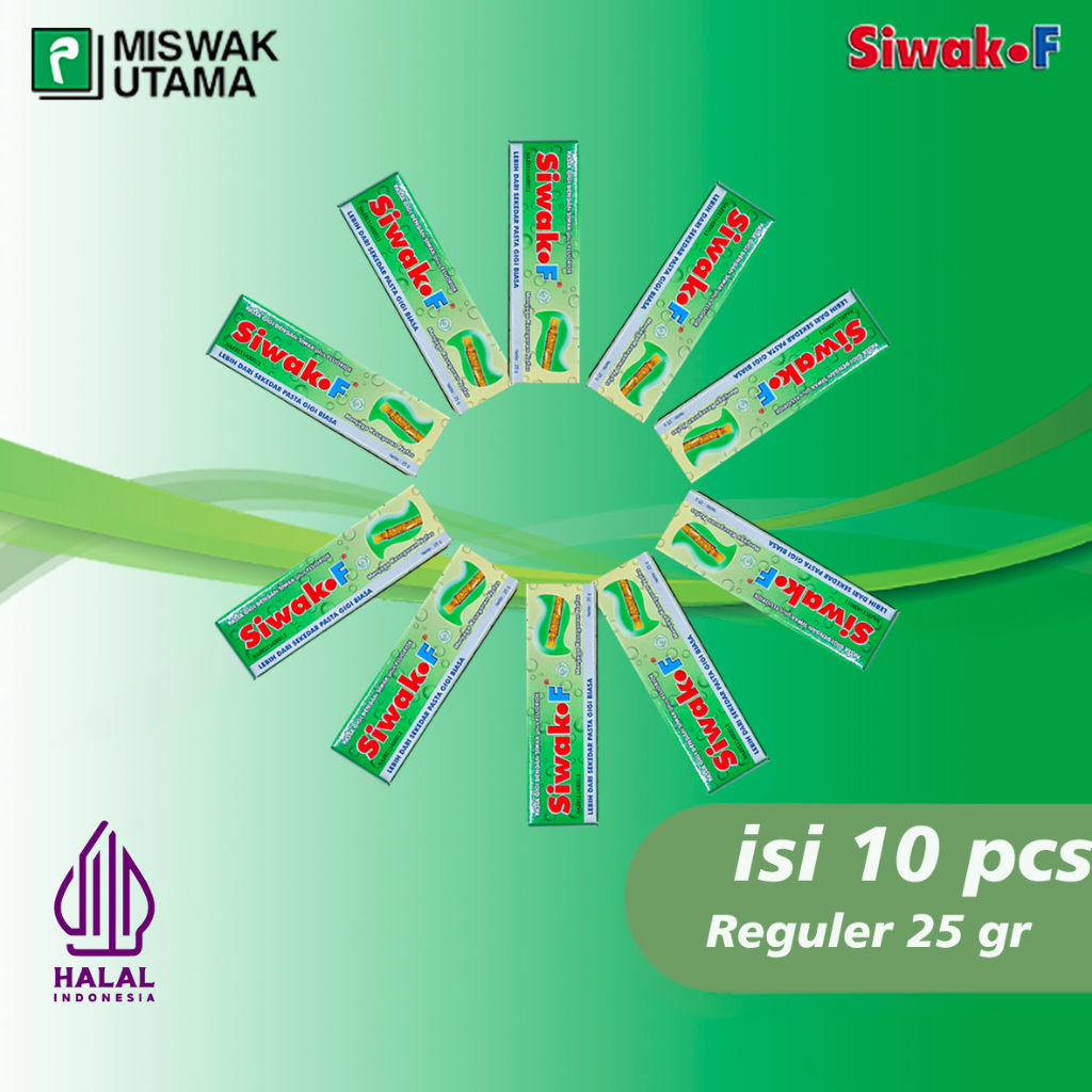 Jual Pasta Gigi Siwak F Original 25 Gram Travel Size Halal Toothpaste ...