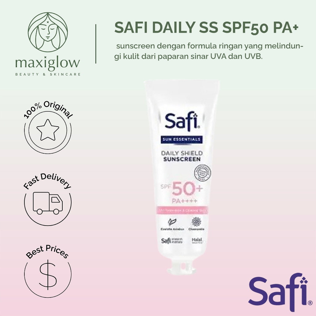 Jual Safi Daily Shield Sunscreen SPF50+ PA++++ 30g – Sunscreen Halal ...