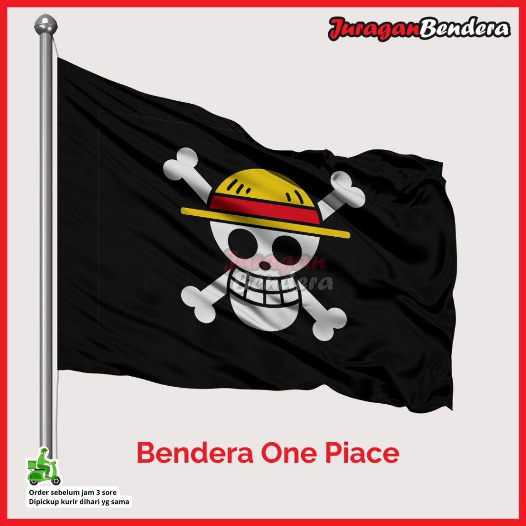 Jual Bendera One Piece | READY STOCK Luffy Jolly Roger Bajak Laut ...