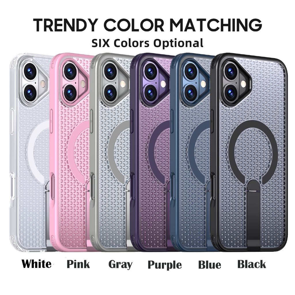 Jual Casing hp Hybrid Air Hole Standing Case For iPhone 13 14 14 Plus ...