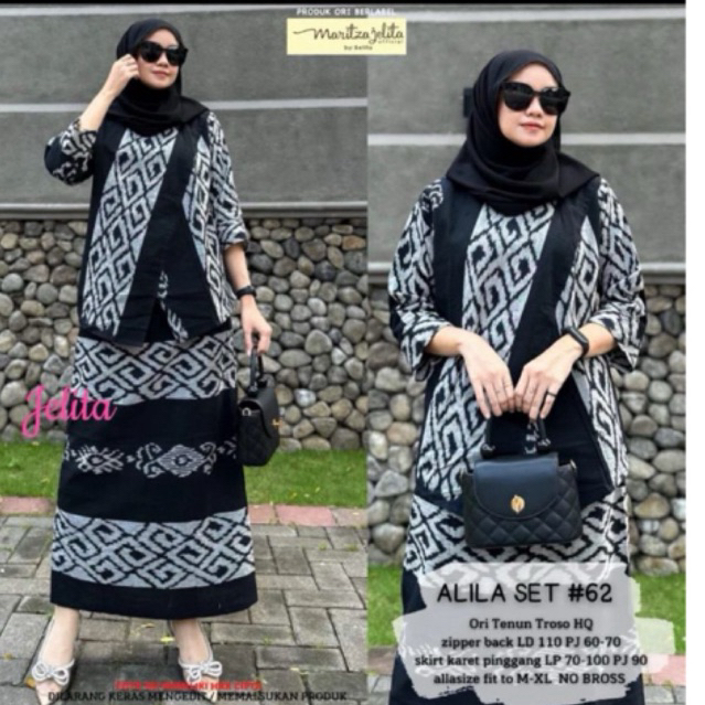 Jual [TERLENGKAP BISA COD] SETELAN ONE SET BATIK TENUN ETNIK ADAT ...