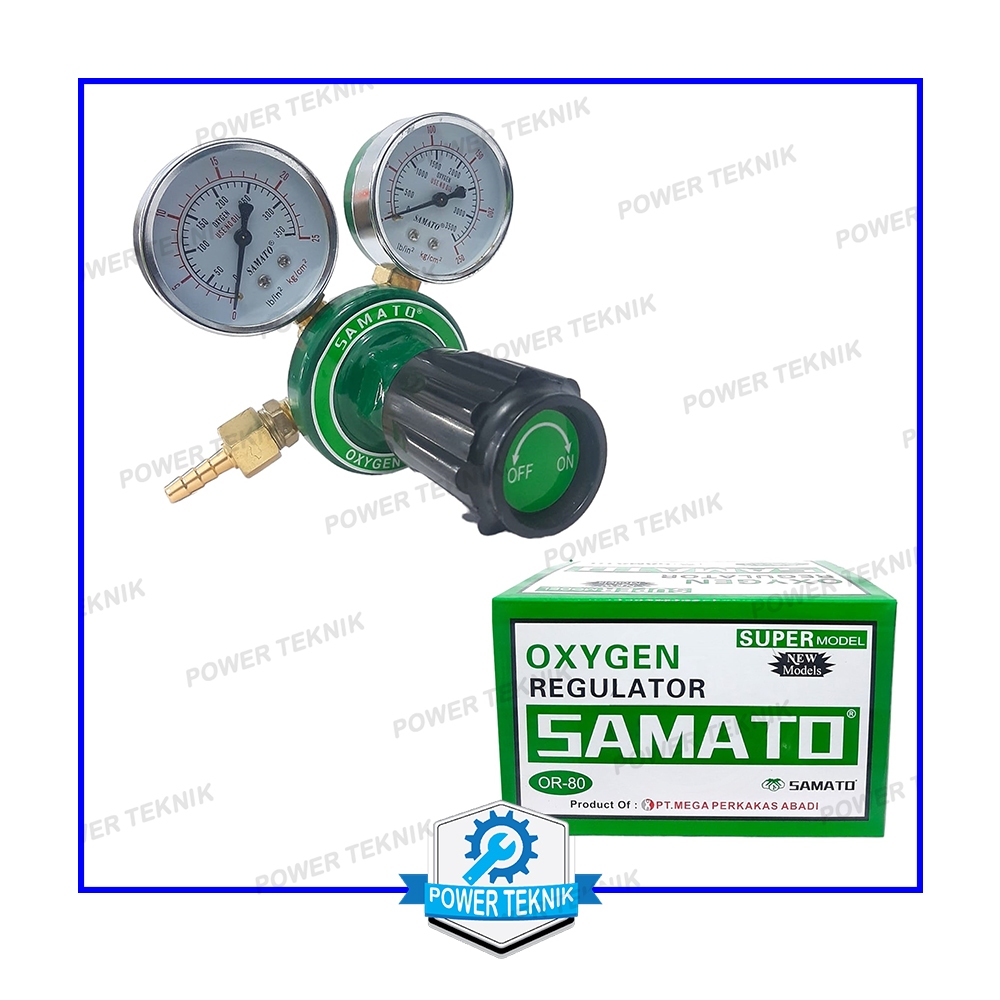 Jual SAMATO Regulator Oksigen OR-80 Regulator Oxygen / regulator Las ...
