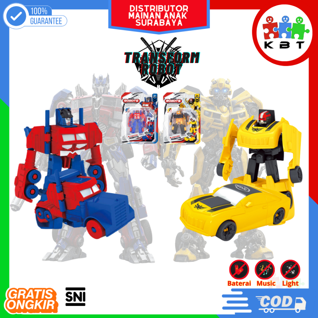 Jual Mainan Robot Transformasi Mobil Mobilan Robot Bisa Berubah Anak ...