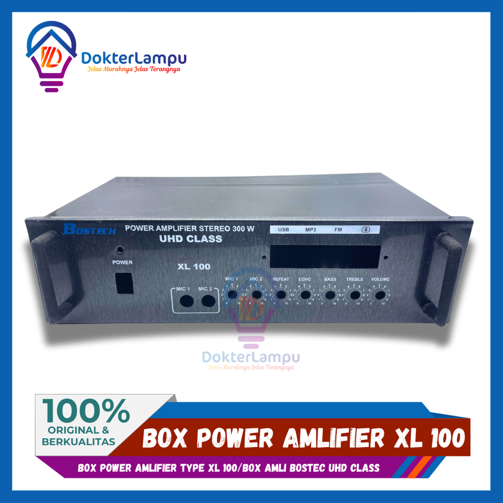 Jual BOX AMPLI TYPE XL 100 + USB / BOX POWER AMPLIFIER BOSTEC UHD ...