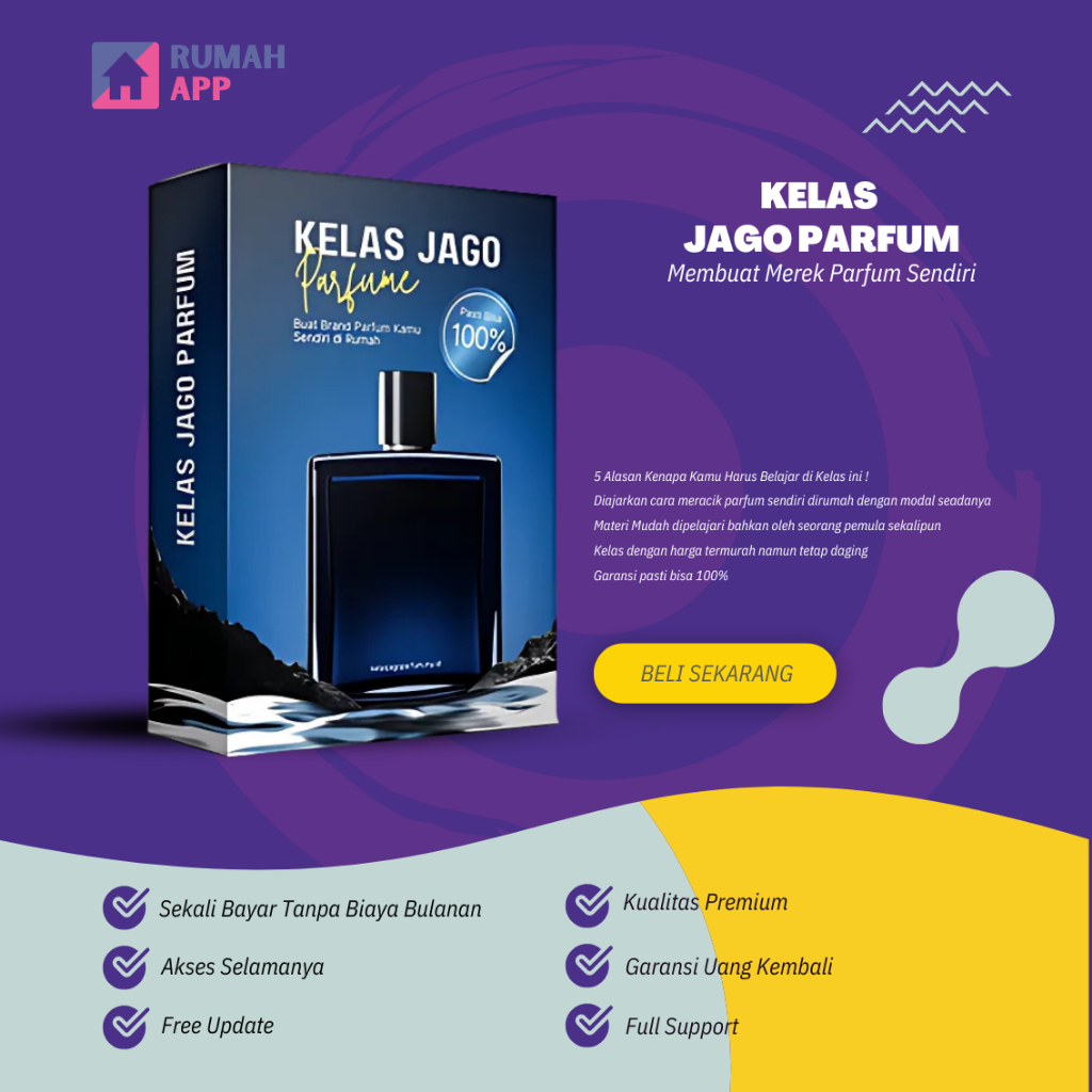 Jual Ecourse - Kelas Jago Parfum: Membuat Merek Parfum Sendiri Step by ...