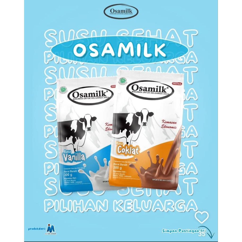 Jual PENAMBAH BERAT BADAN OSAMILK - PENGGEMUK BADAN OSAMILK - SUSU ...