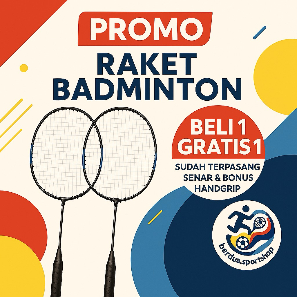 Jual Promo Raket Badminton Termurah Beli 1 Gratis 1 Tinggal Pakai ...