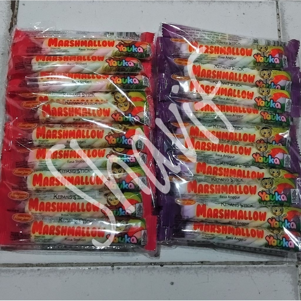 Jual Youka Marshmallow Kepang Stick ( Isi 20 Sachet ) | Shopee Indonesia