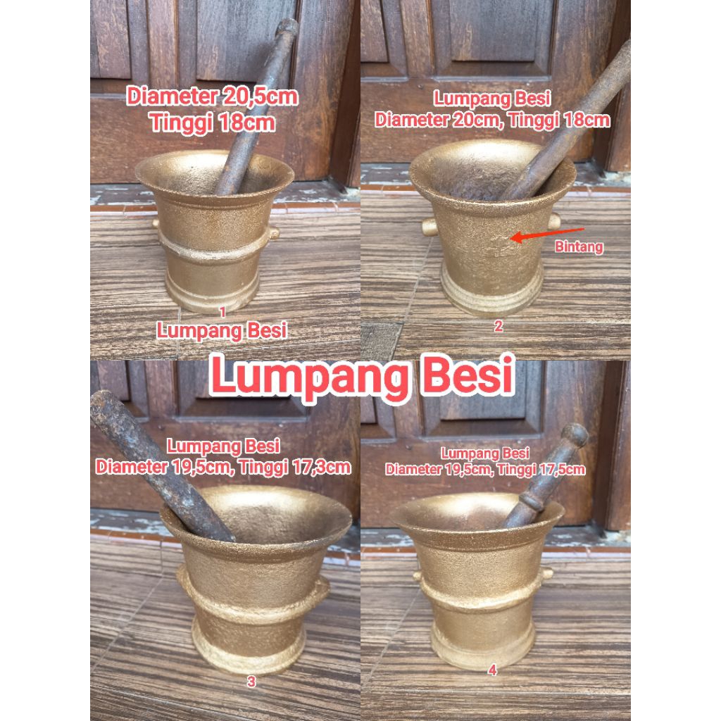 Jual Aneka Lumpang Besi Plus Alunya | Shopee Indonesia