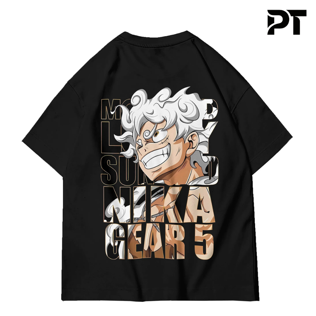 Jual Prima Tee Oversized Tshirt ONE PIECE Luffy Gear 5 Sun God Nika ...