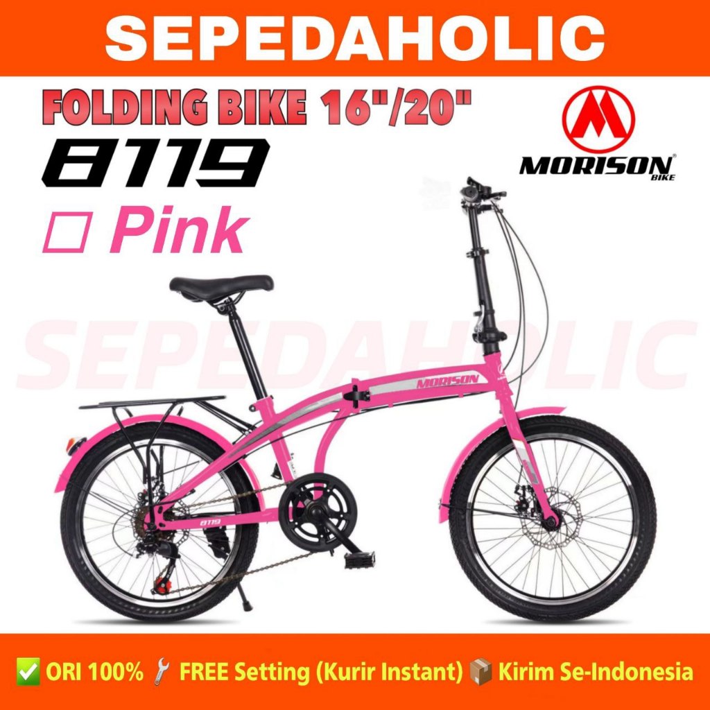 Jual Sepeda Lipat PHOENIX 6652 / MORISON 8119 Ukuran 16 20 Inch 7 Speed ...