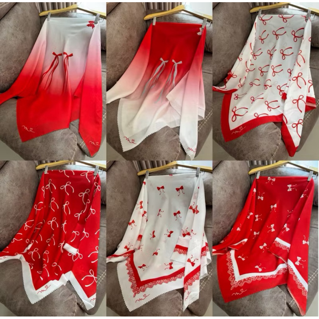 Jual hijab merah putih persiapan agustusan | Shopee Indonesia