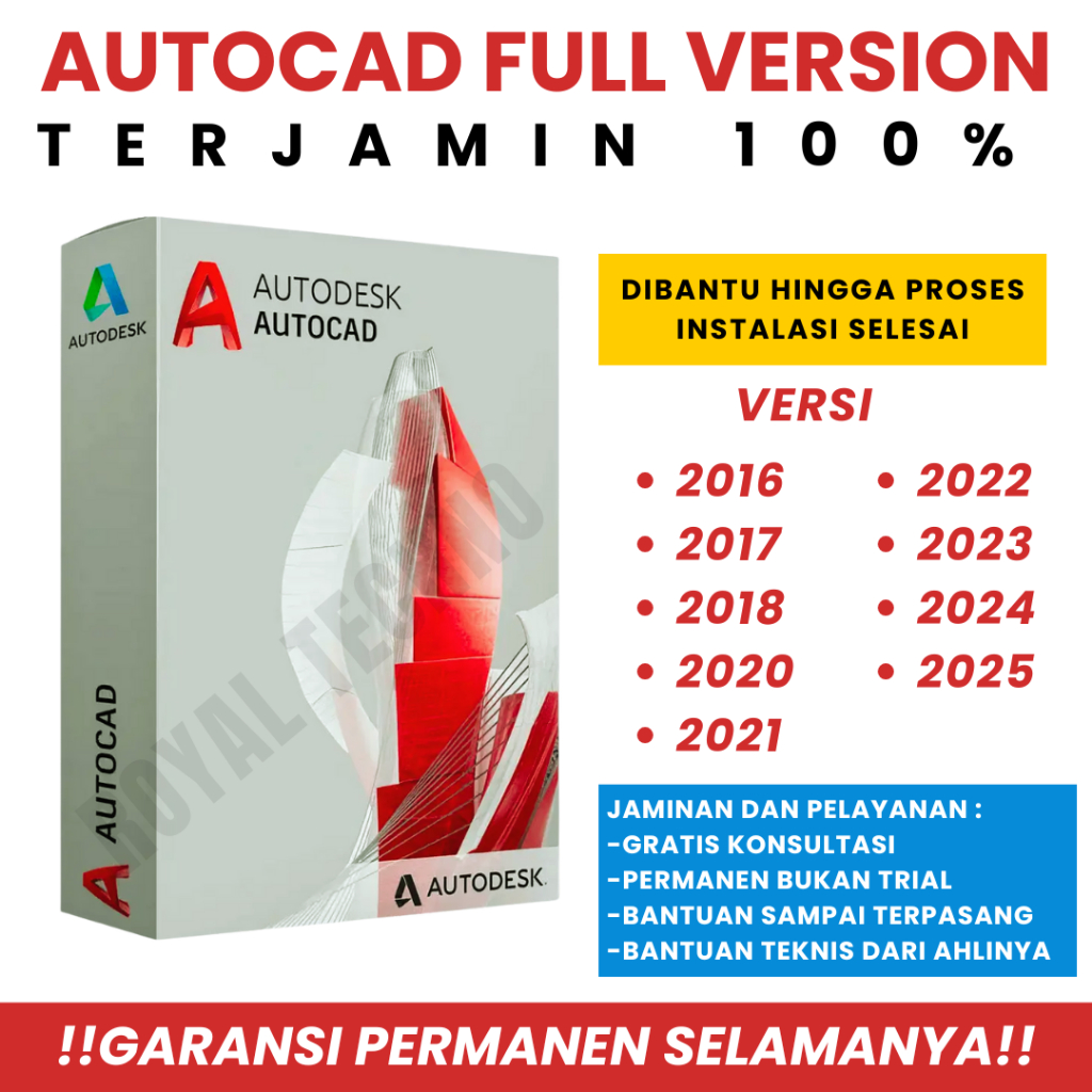 Jual Autocad 2016-2026 Full Version Lifetime WIN MAC | Shopee Indonesia