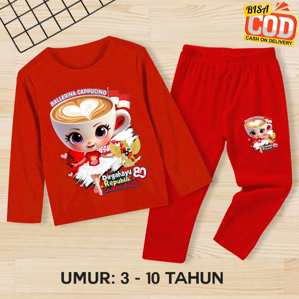 Jual Baju Ballerina Cappuccina Anak Setelan 17 Agustus Anomali Anak Perempuan Umur 3-10 Tahun ...