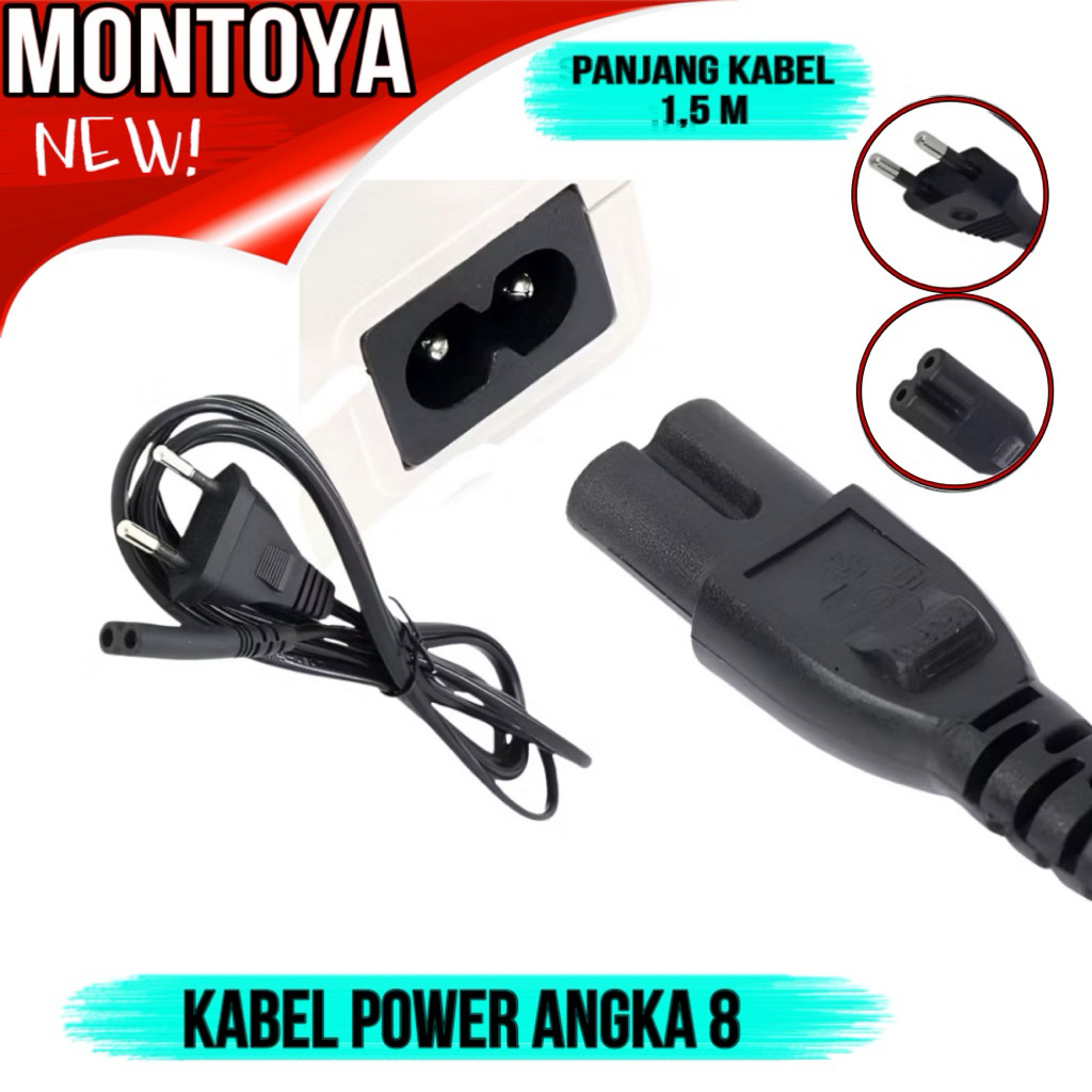 Jual Kabel Power Angka 8 | Shopee Indonesia
