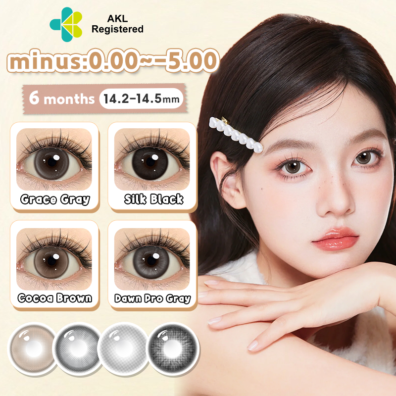 Jual 【0.00 s/d -5.00】Mysticeyes Softlens Minus Natural Lensa Kontak Warna 14.2-14.5mm Grey/Brown ...